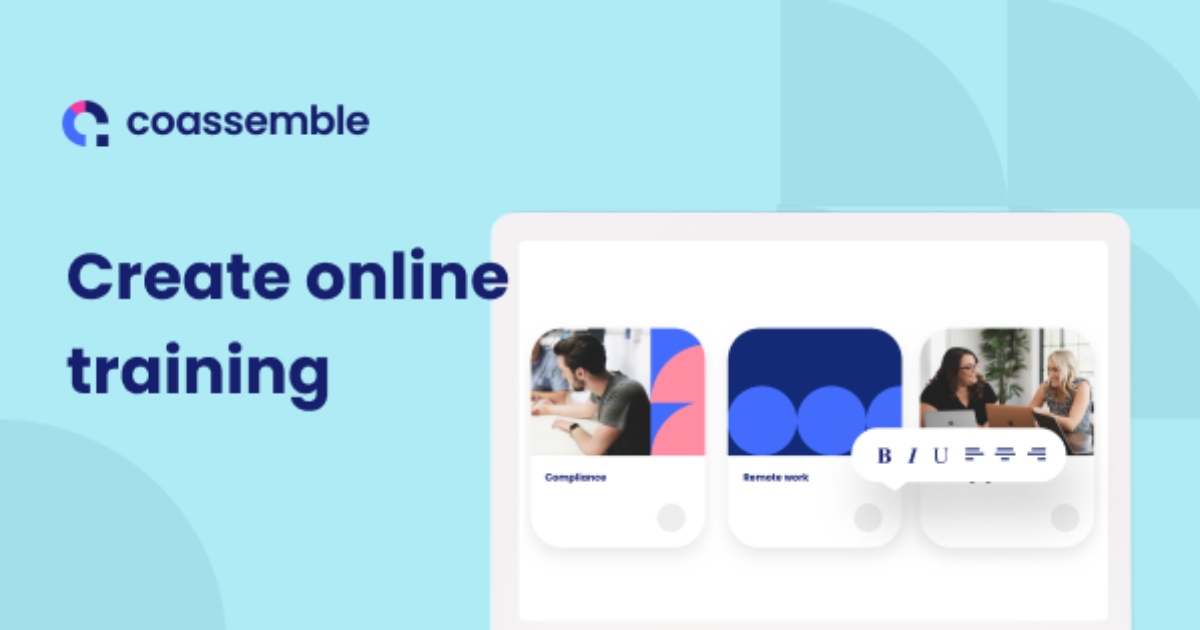 Coassemble | Your first online training platform